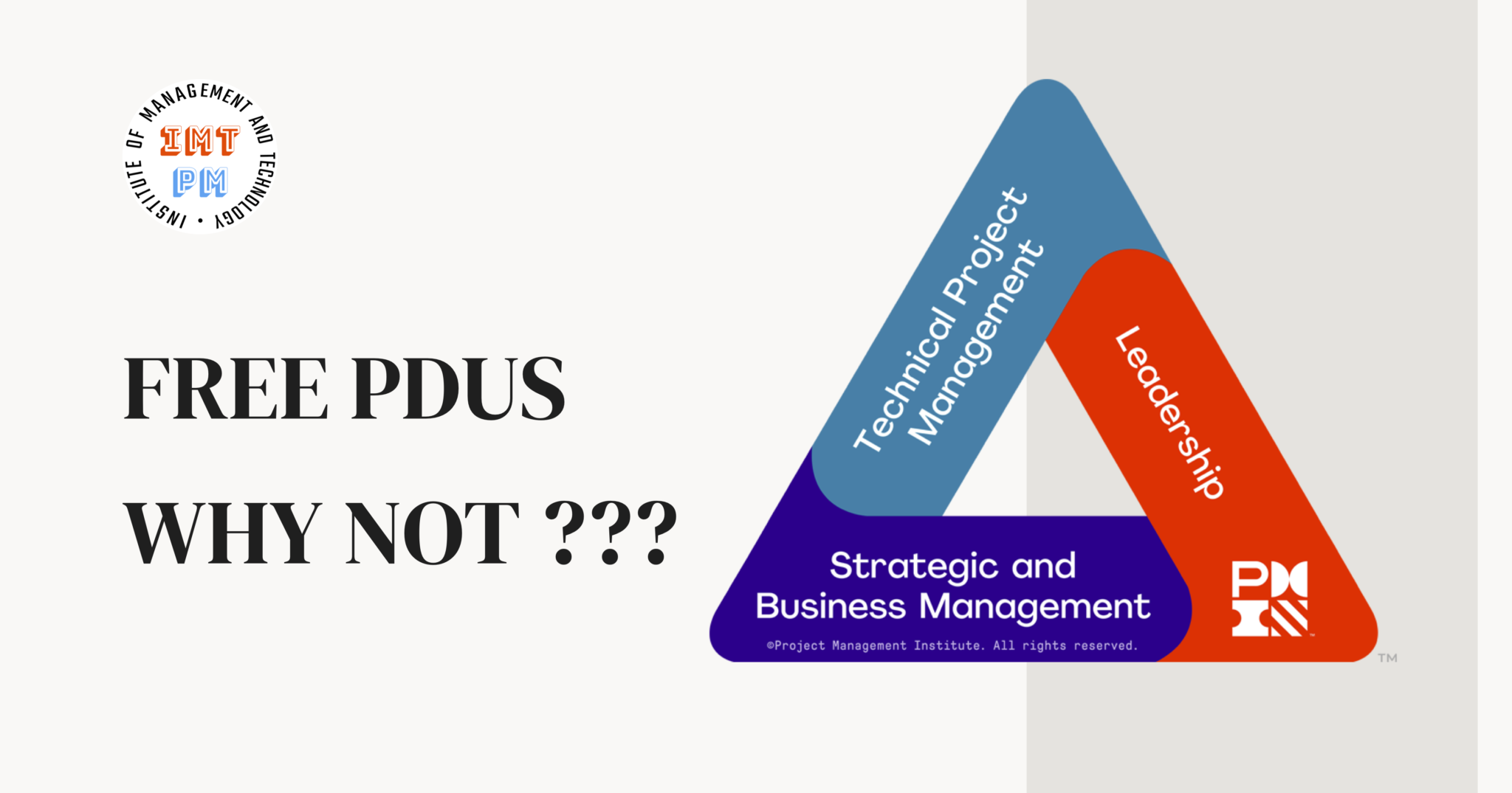 Should I Use Free PDUs To Renew My PMP® Certificate? - IMT-PM