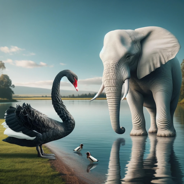 Black Swan vs. White Elephant in Project Management - IMT-PM