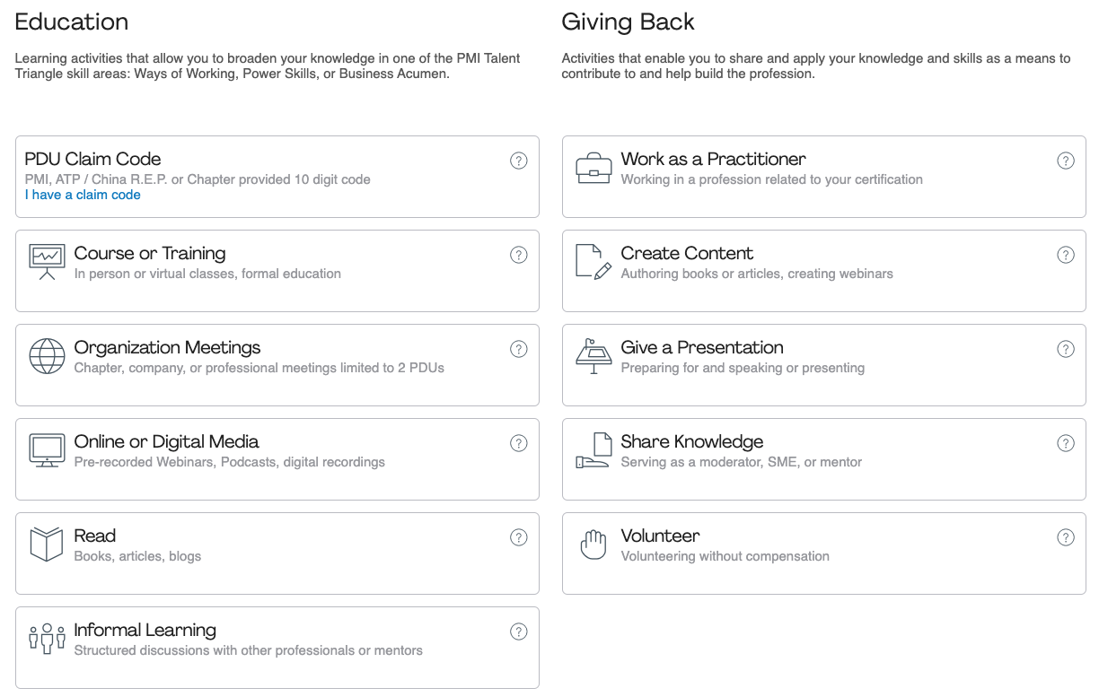 How to Claim PDU to PMI® for Certification Renewal
